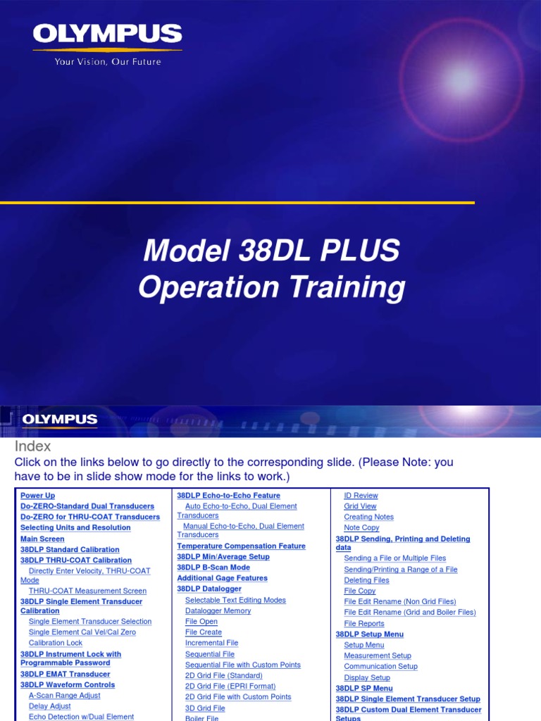 38DL PLUS Operation Training Guide | PDF | Fahrenheit | Calibration