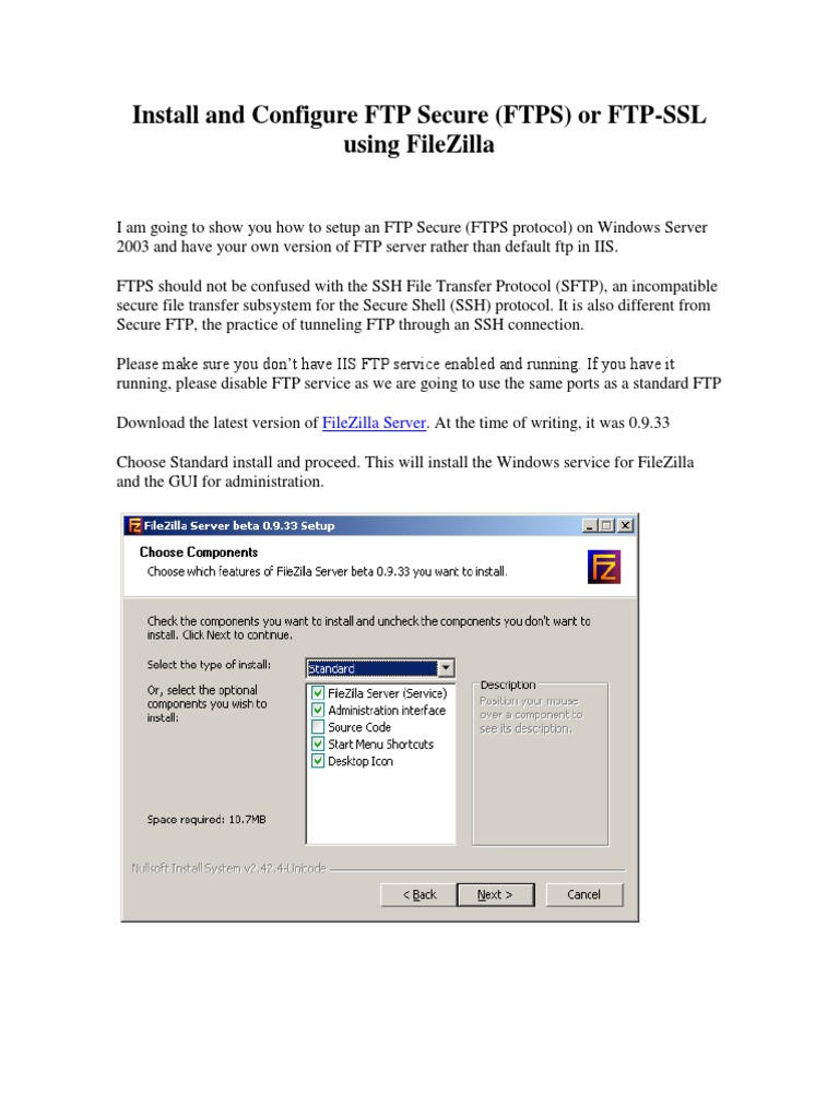 Setup FTPS on Windows Server 2003 | PDF | File Transfer Protocol | Secure Shell