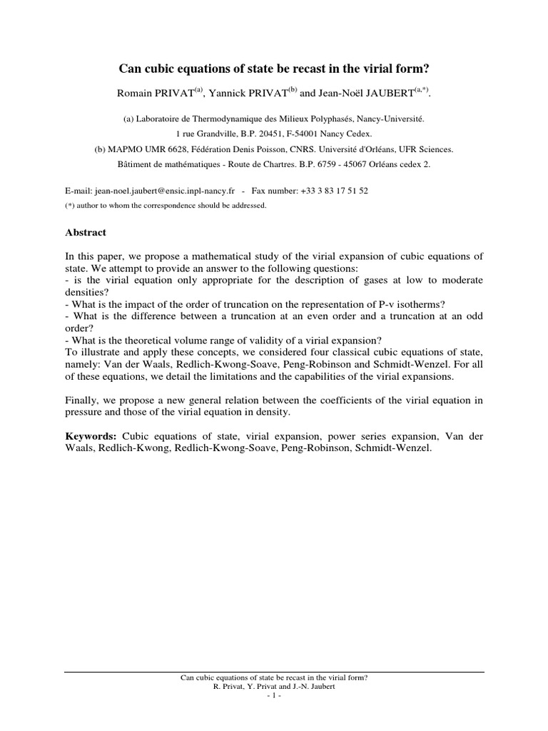 Viriel PDF | PDF | Series (Mathematics) | Power Series