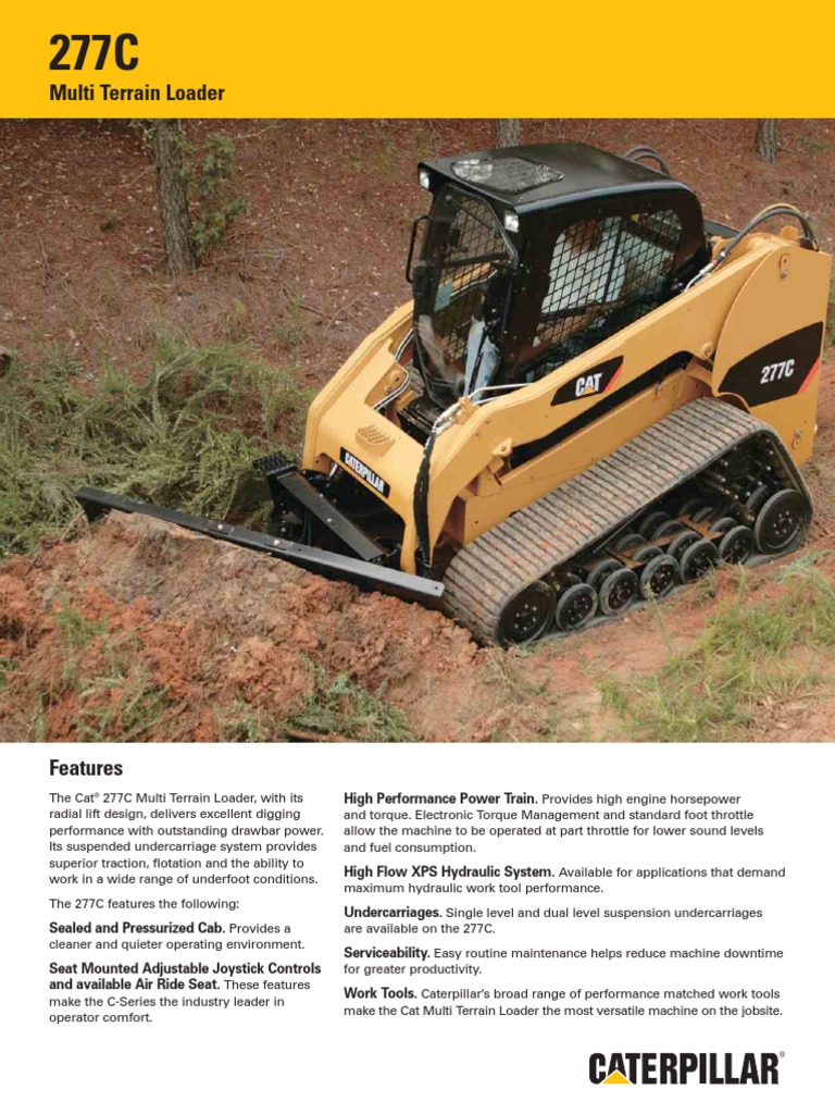 Caterpillar 277c Multi 5 Loader | PDF | Horsepower | Loader (Equipment)