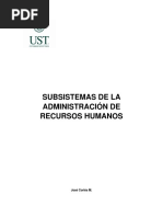 Cuadro Sinoptico, Subsistemas RRHH-2 | PDF | Gestión de recursos humanos | Business