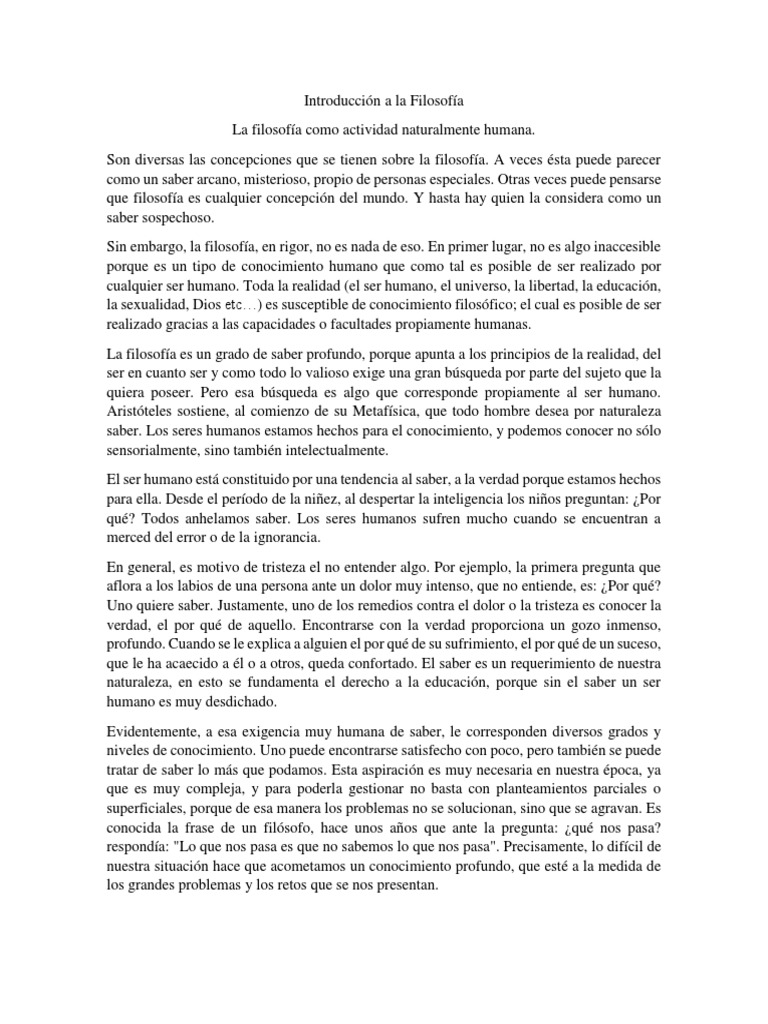 La Filosofía Como Actitud Humana | PDF | Conocimiento | Verdad