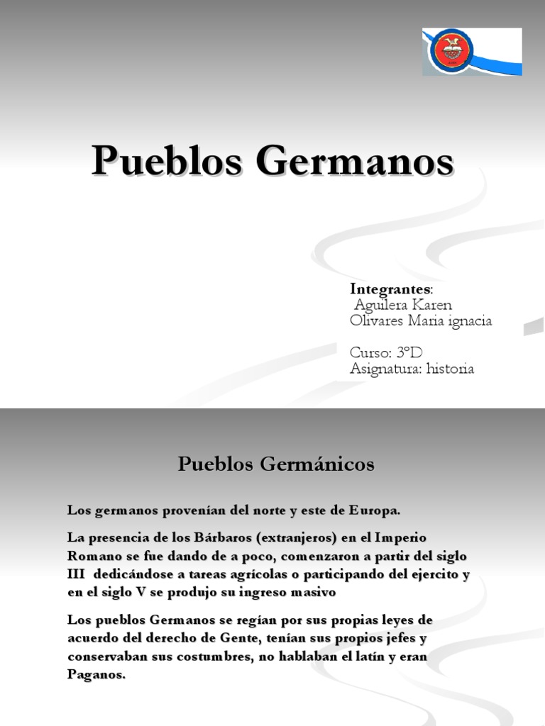 Características de los Pueblos Germanos | PDF | Pueblos germánicos ...