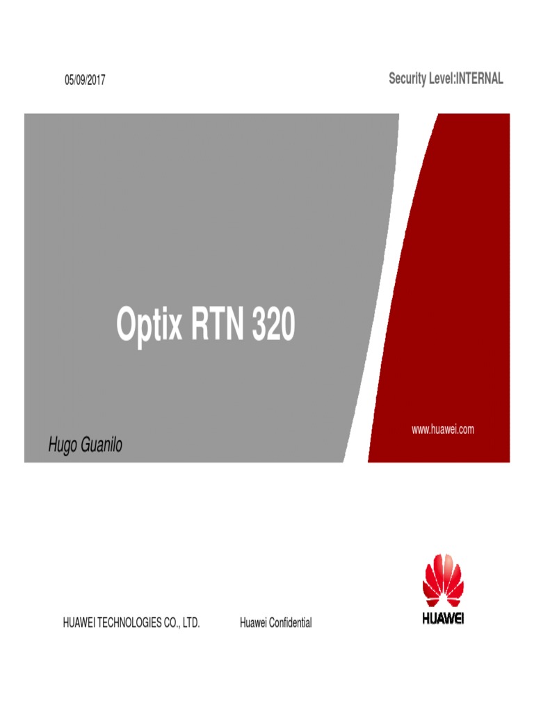 Optix RTN 320 | PDF | Enrutador (Computación) | Dirección IP
