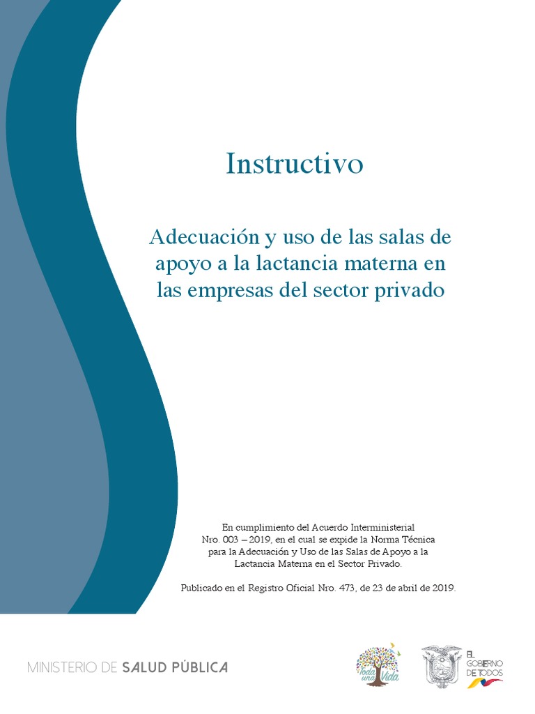 Instructivo Adecuacion Salas Lmaterna Sprivado | PDF | Amamantamiento ...
