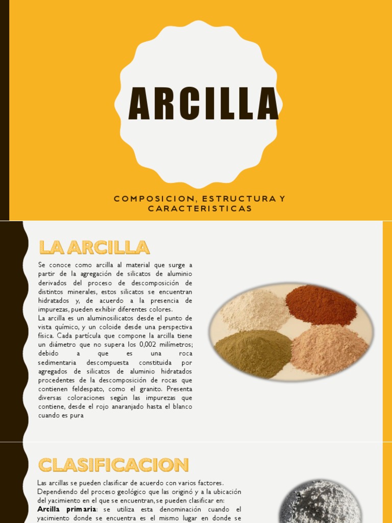 Composición y Usos de la Arcilla | PDF | Arcilla | Materiales naturales