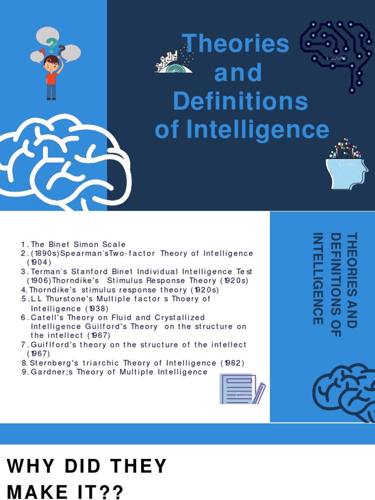 Theory and Definition of Intelligence | PDF | Intelligence Quotient ...