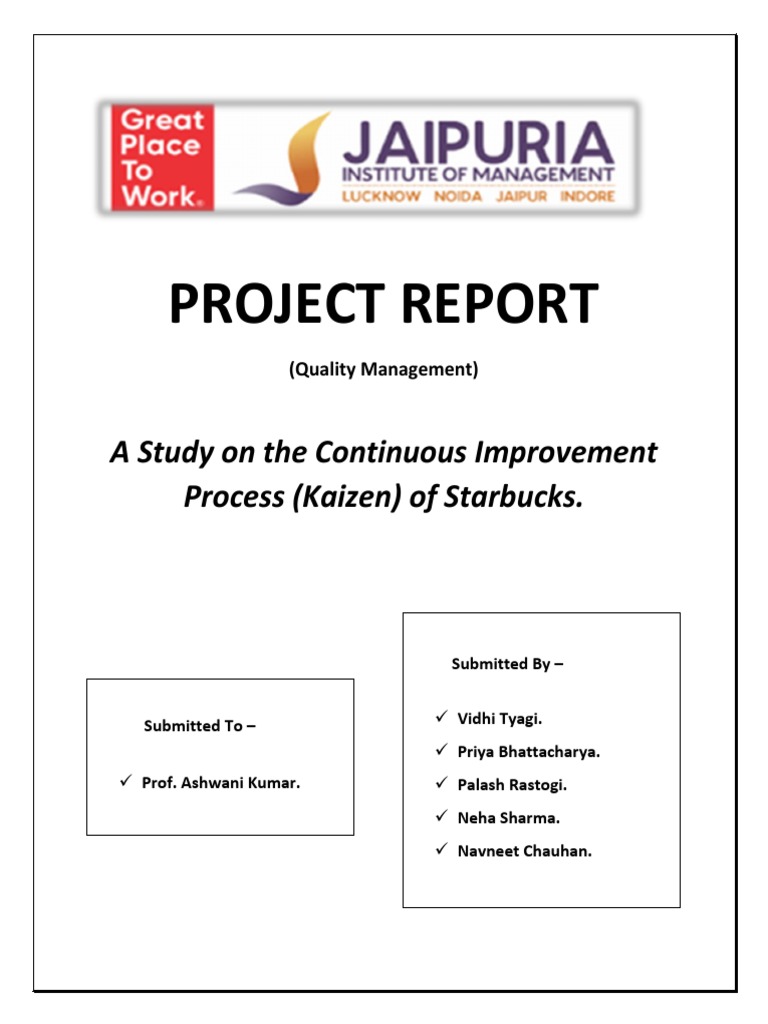 Kaizen Implementation at Starbucks | PDF | Lean Manufacturing | Starbucks