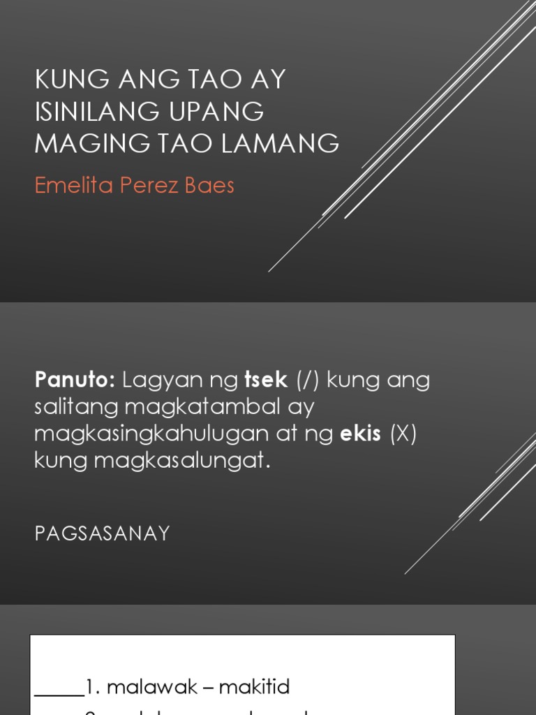 Aralin 1 Grade 8 Wika (Second Grading) | PDF