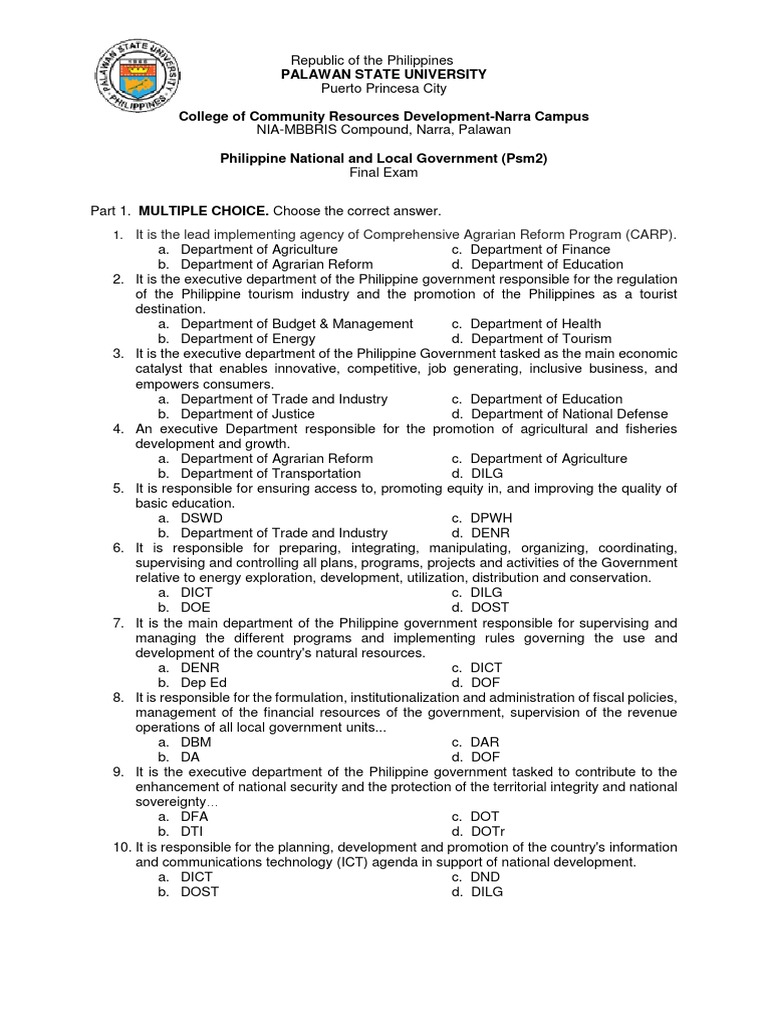 It Is The Lead Implementing Agency of Comprehensive Agrarian Reform ...