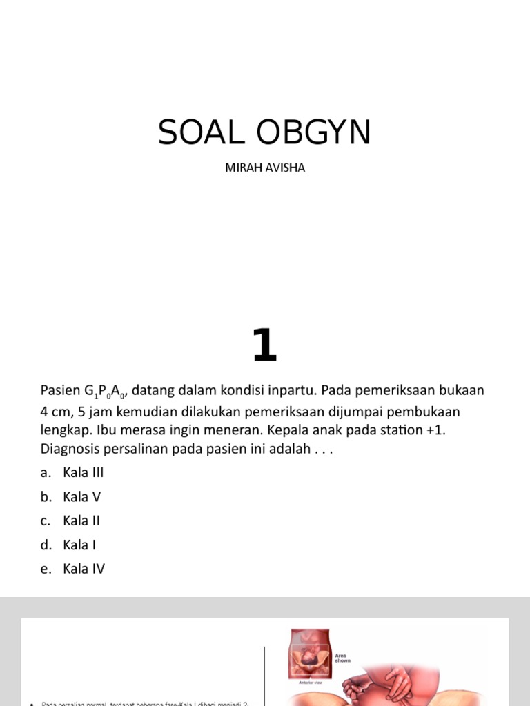 Soal Obgin Pembahasan | PDF