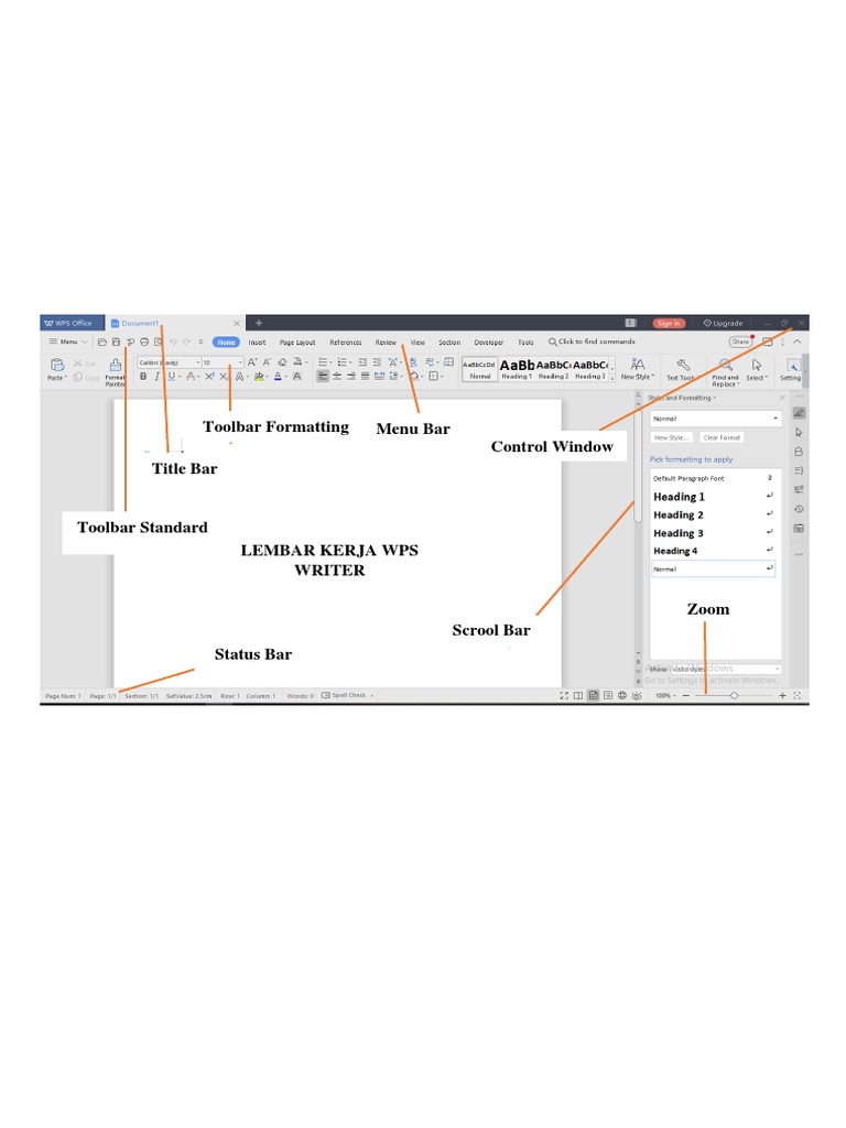 WPS Writer Toolbar Formatting Guide | PDF