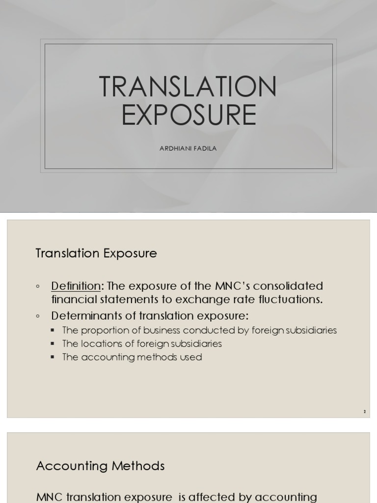 10 - Translation Exposure | Download Free PDF | Exchange Rate ...