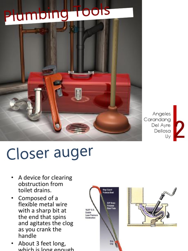 Plumbing Tools | PDF | Plumbing | Sink