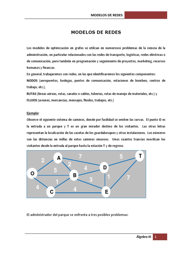 Modelo Redes 2019 | PDF | Teoría de grafos | Red de computadoras