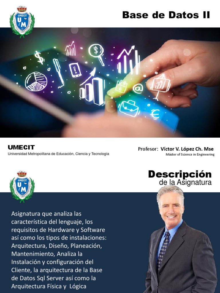 03-Presentación - Base de Datos II | PDF | SQL | Servidor SQL de Microsoft