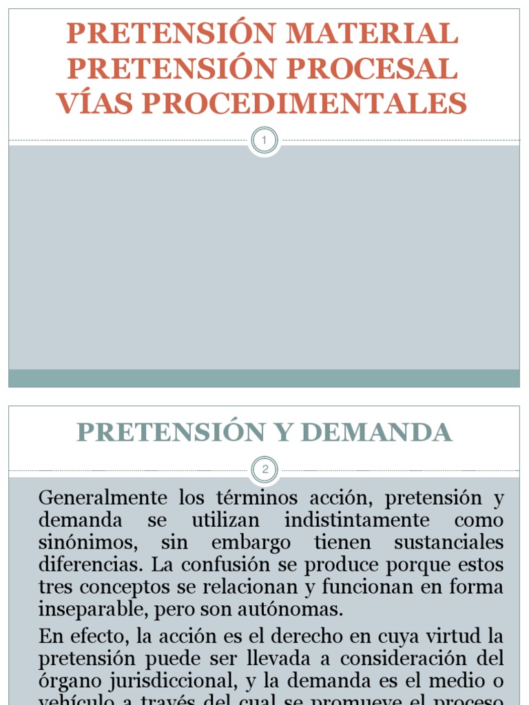 Estructura de La Pretensión Jurídica Procesal | PDF | Ley procesal ...