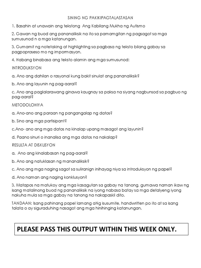 Sining NG Pakikipagtalastasan | PDF