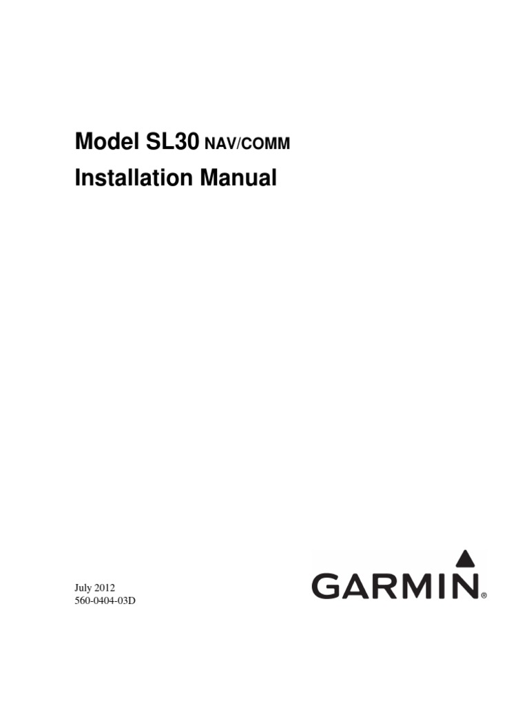 SL30 Installation Manual | PDF | Electrical Connector | Radio