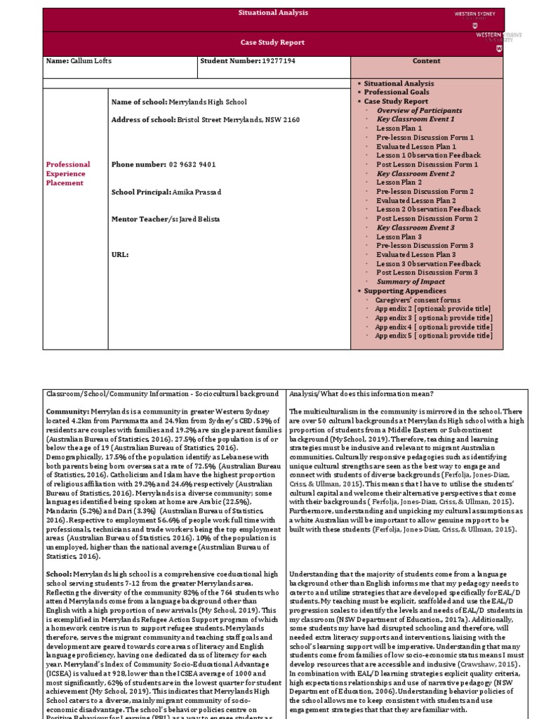Final Case Study Report Tpa | PDF | Reading Comprehension | Teachers