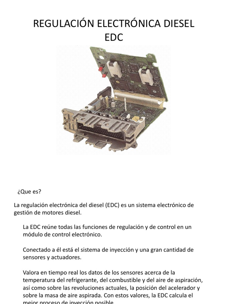 Sistema EDC | PDF | Motor diesel | Acelerador