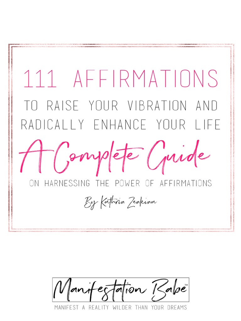 111 Affirmations | PDF | Love | Affirmations (New Age)