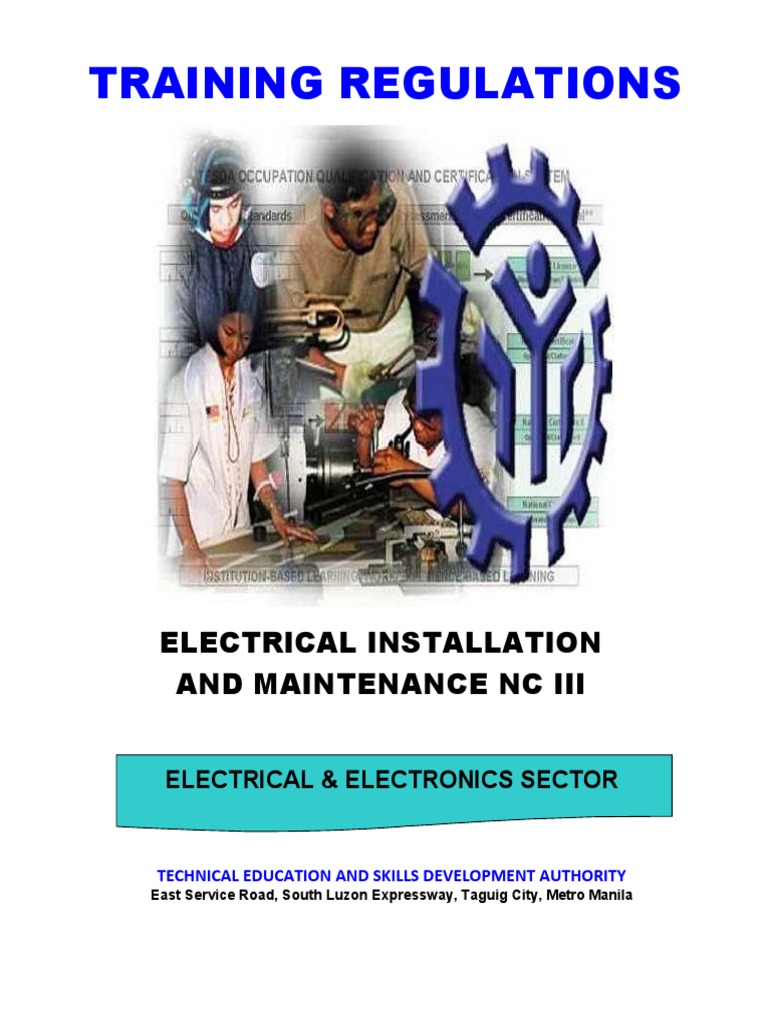 TR-Electrical Installation and Maintenance NC III | PDF | Competence ...