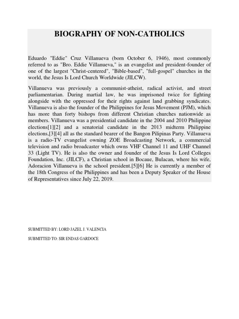 Biography of Non | PDF