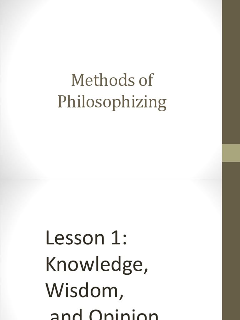 Methods of Philosophizing L123 | PDF | Plato | Nous
