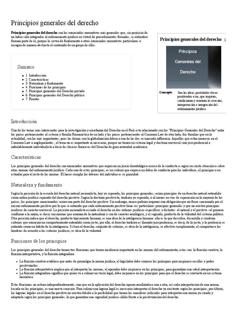Principios Generales Del Derecho - EcuRed | PDF | Ciencias Políticas ...