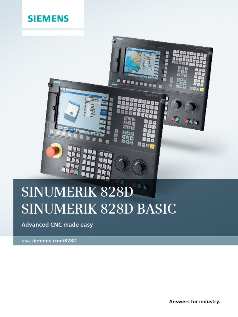 Brochure SINUMERIK 828D PDF | PDF | Numerical Control | Product Lifecycle