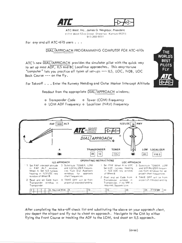 ATC-610 DialApproach Programming Computer Brochure | PDF | Air Traffic ...