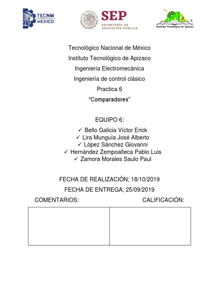 Practica 6 | PDF | Electrónica | Electricidad