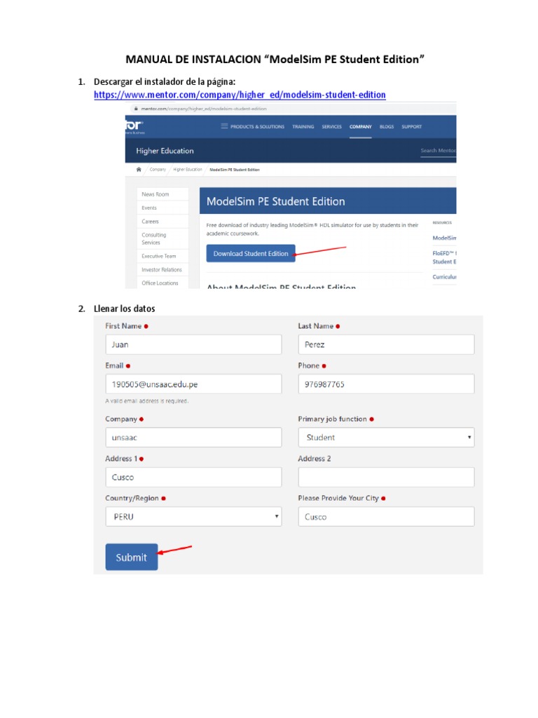 Manual de Instalacion Modelsim | PDF