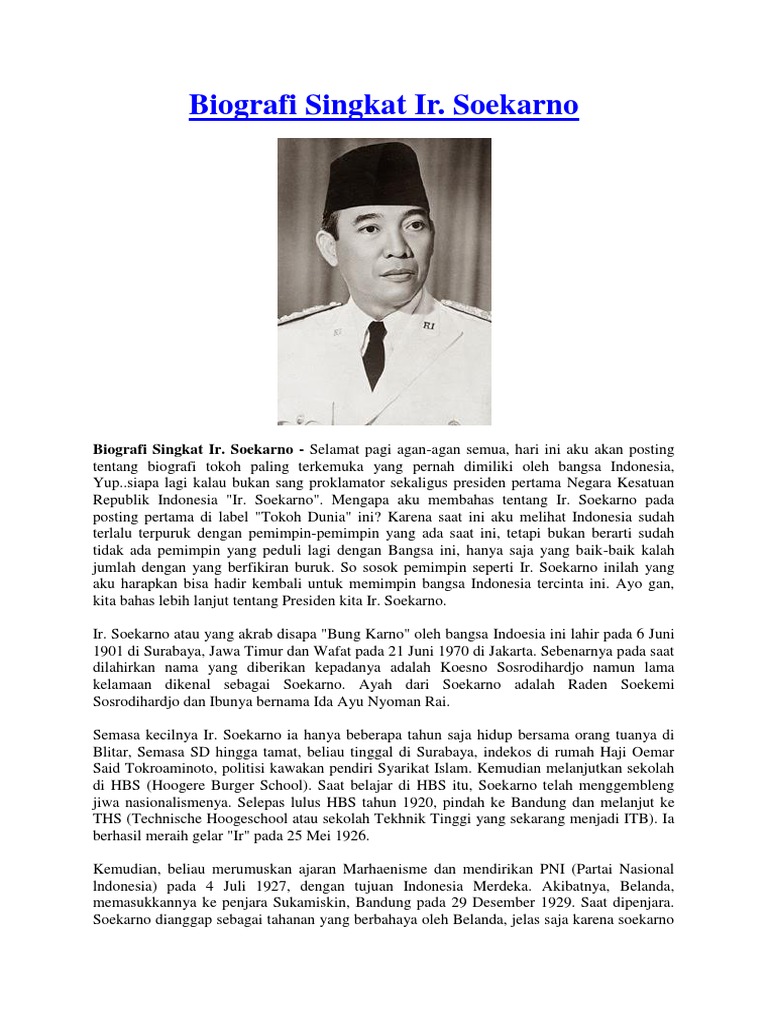 Biografi Sukarno | PDF