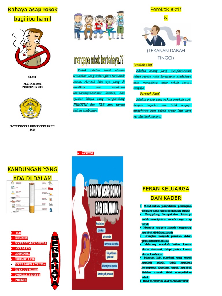 Leaflet Bahaya Merokok | PDF