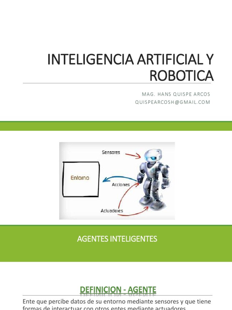 Agentes Inteligentes En Inteligencia Artificial MESA REDONDA: IA