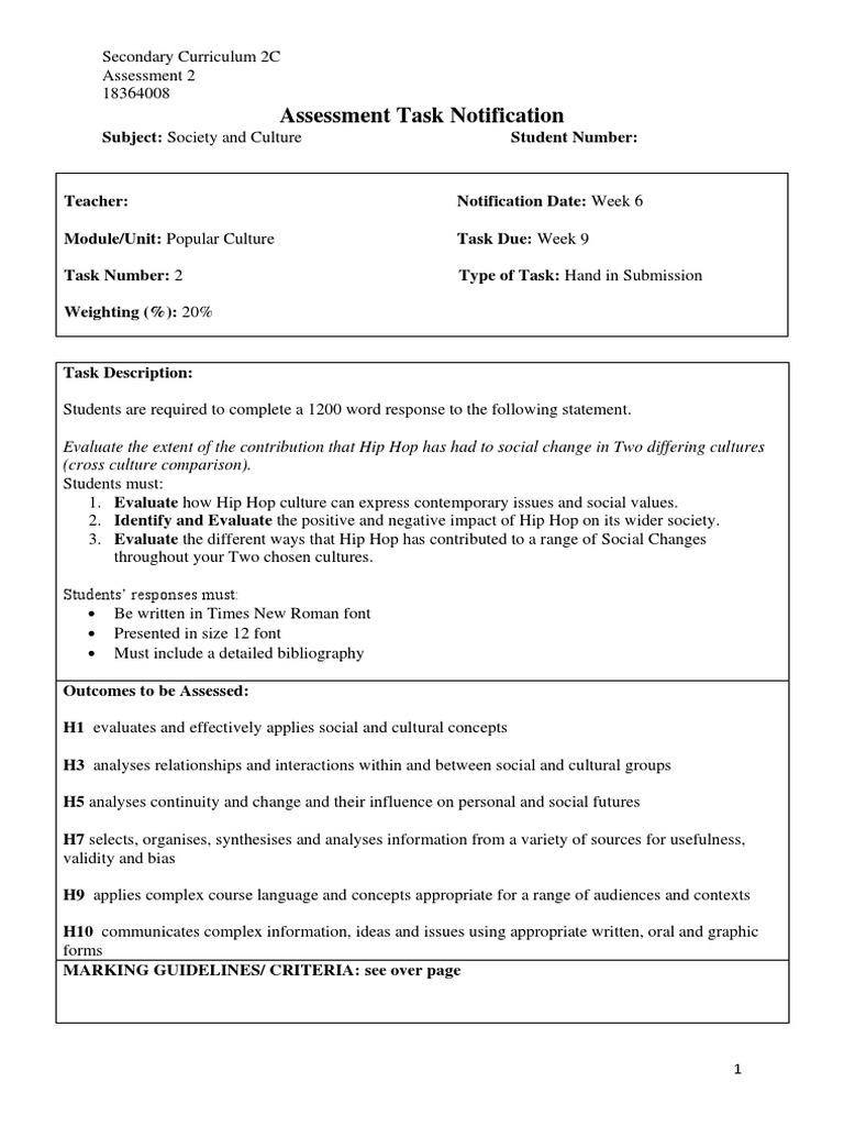 Hip Hop's Role in Social Change | PDF | Educational Assessment | Teachers