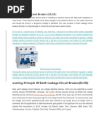 16 - Earth Leakage Circuit Breaker (ELCB) Testing Procedure - R1!05!11 ...