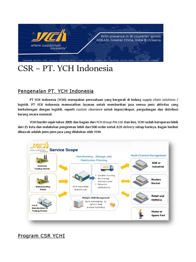 CSR - PT YCH Indonesia Ver2.1 | PDF