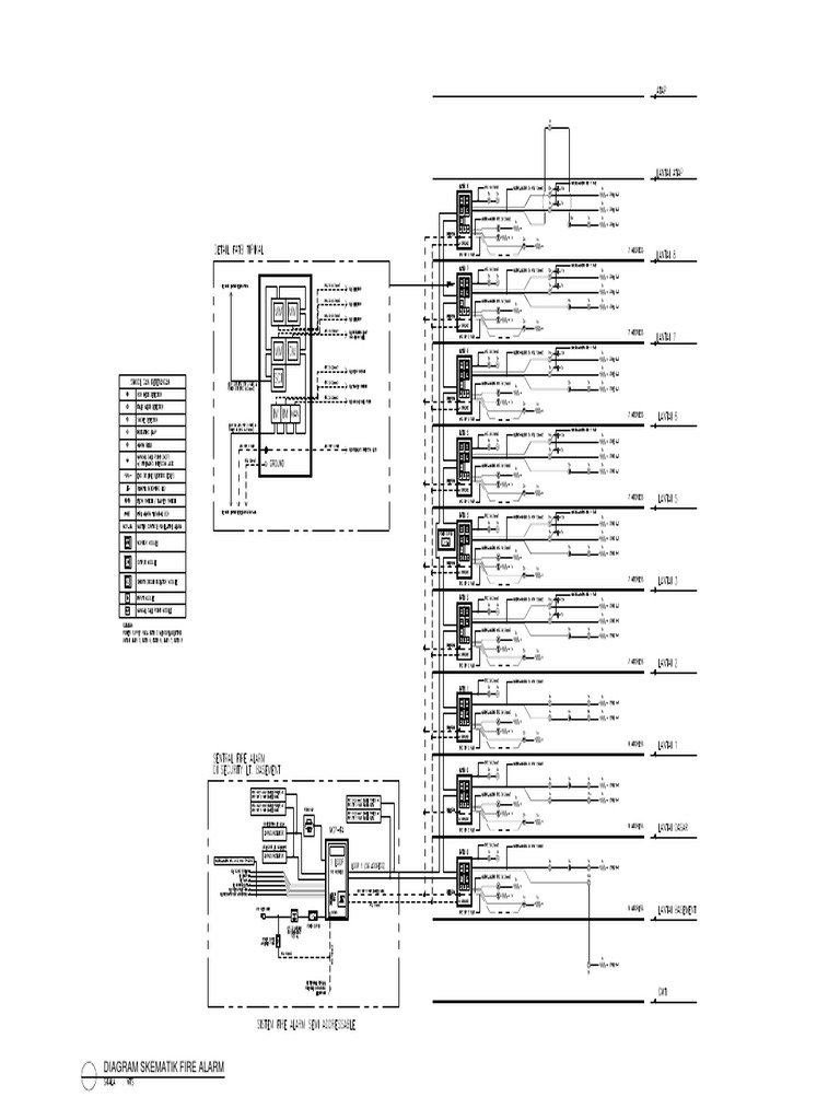 Diagram Skematik Fire Alarm PDF | PDF