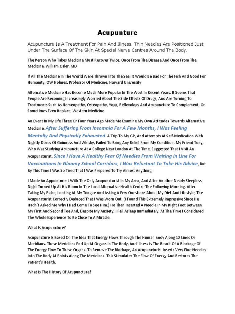 An In-Depth Look at Acupuncture: Its History, Uses, Effectiveness, and ...