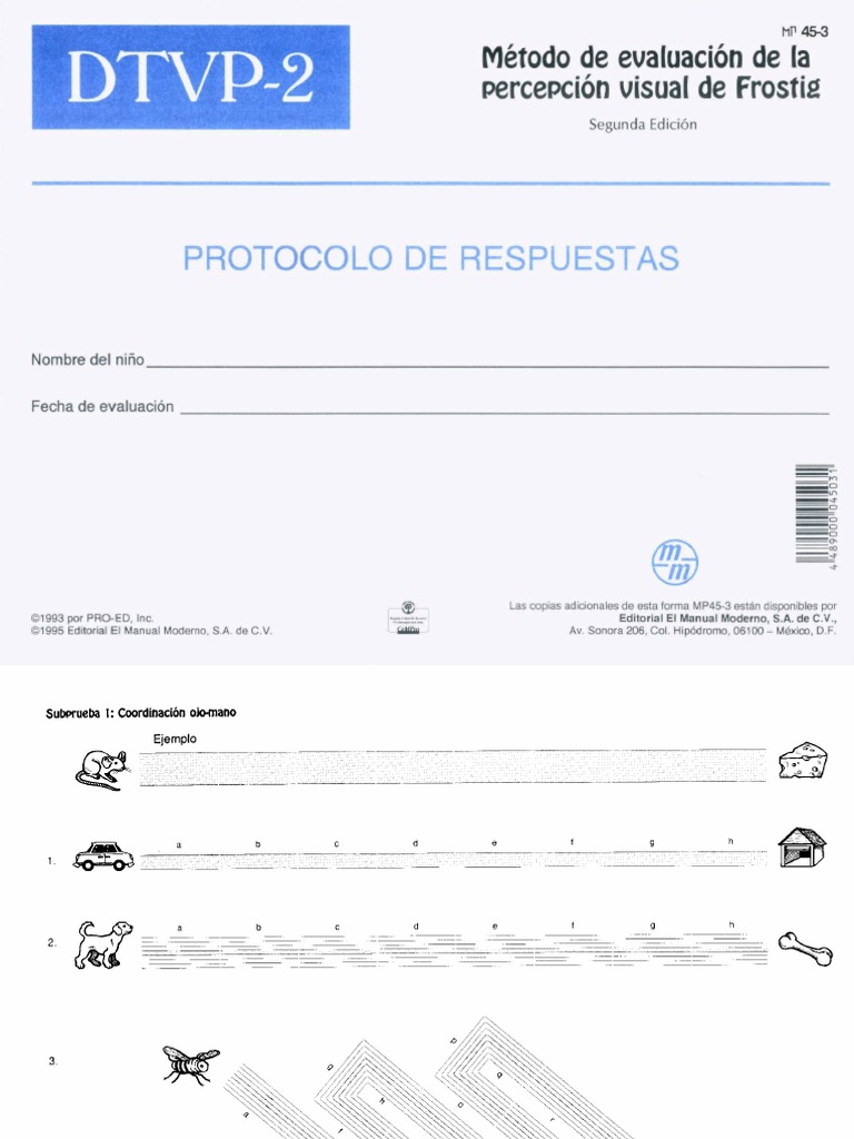 Frostig - Método de La Evaluación de La Persepción Visual de Frostig ...