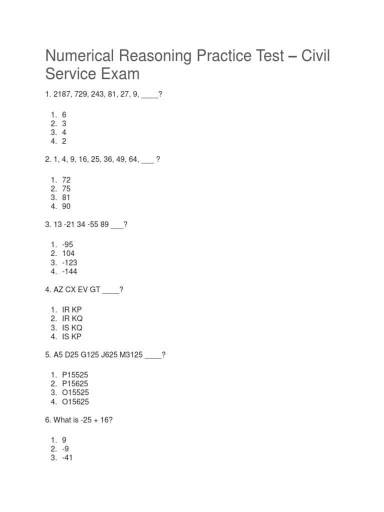 Numerical Reasoning Practice Test | PDF | Odds | Fraction (Mathematics)
