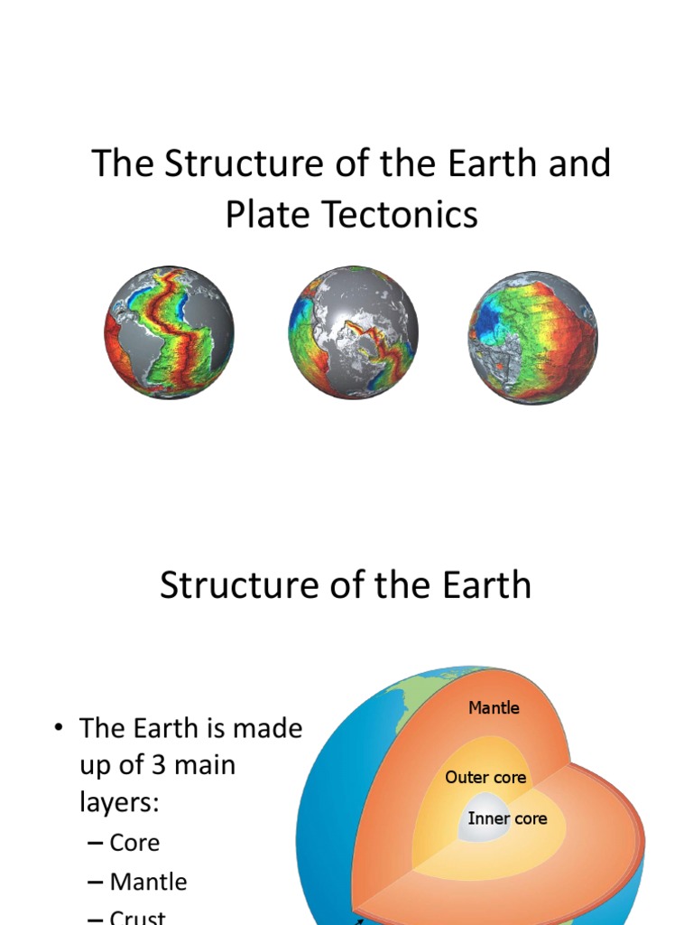 The Structure of The Earth and Plate Tectonics | PDF | Plate Tectonics ...