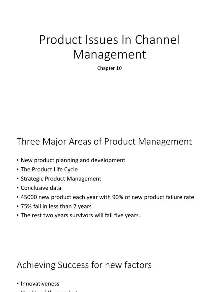 Channel Management Product Issues Explained | PDF | Business
