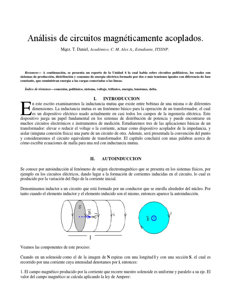 Unidad 5 CA | PDF | Inductor | Inductancia