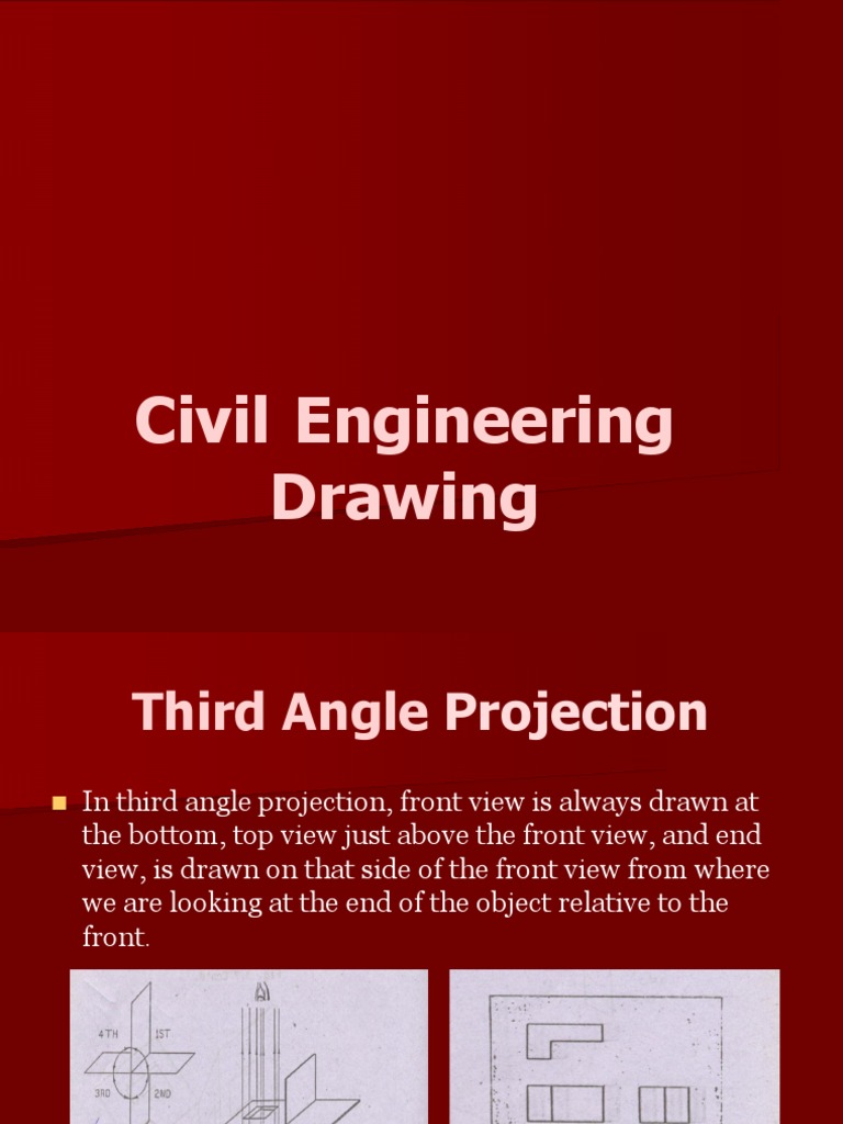 Third Angle Projection in Engineering Drawings | PDF | Dimension | Drawing