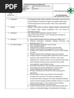 Check List Pemaantauan Pencegahan Phlebitis | PDF