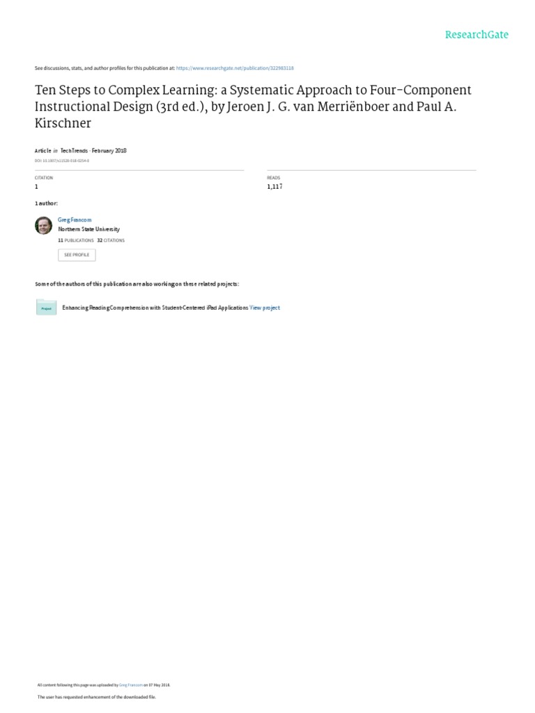 Ten Steps Book Review | PDF | Instructional Design | Learning